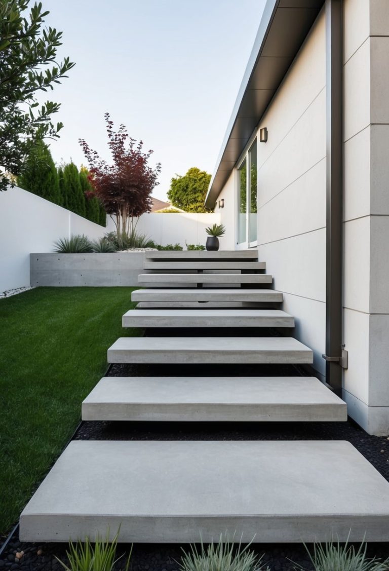 30 Modern Front Yard Steps Design Ideas To Boost Your Home's Curb Appeal