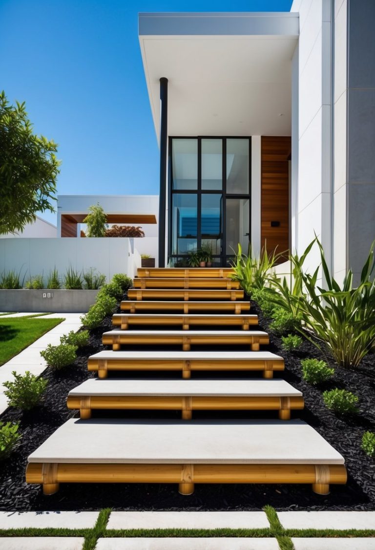 30 Modern Front Yard Steps Design Ideas To Boost Your Home's Curb Appeal