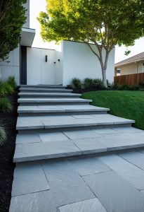 30 Modern Front Yard Steps Design Ideas To Boost Your Home's Curb Appeal