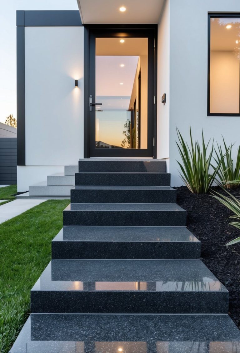 30 Modern Front Yard Steps Design Ideas To Boost Your Home's Curb Appeal
