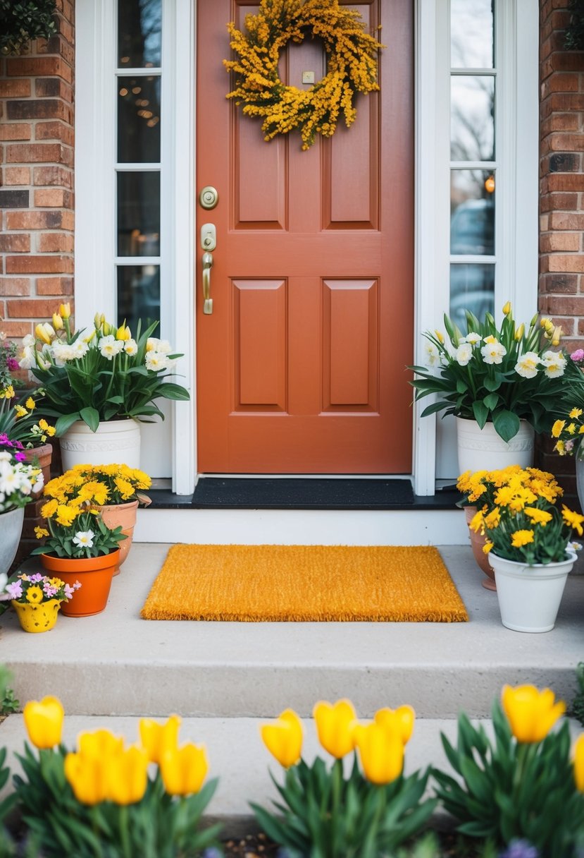 30 Front Door Spring Decor Ideas To Brighten Your Entryway