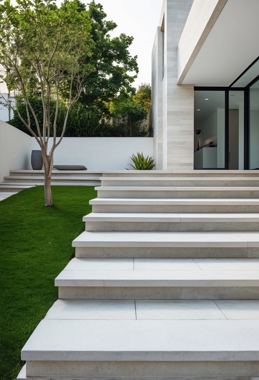 30 Modern Front Yard Steps Design Ideas To Boost Your Home's Curb Appeal
