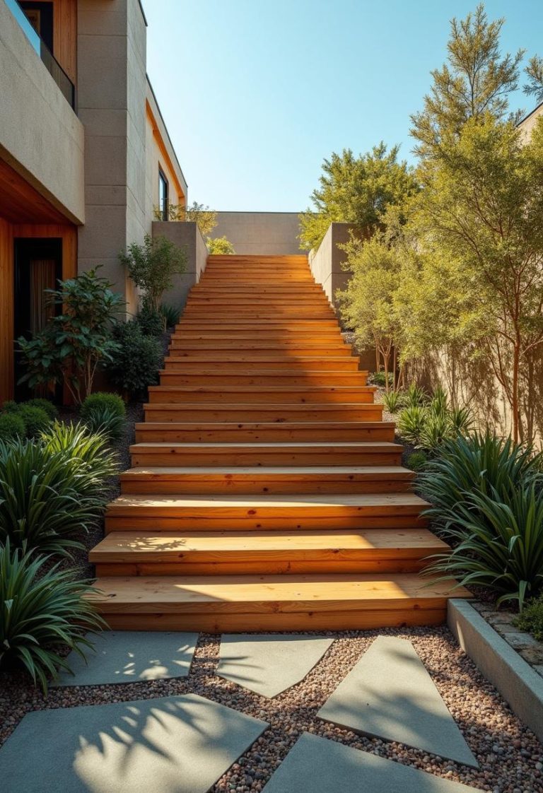 30 Modern Front Yard Steps Design Ideas To Boost Your Home's Curb Appeal