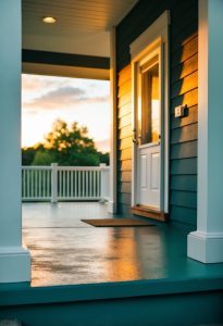 29 Painted Concrete Porch Ideas To Brighten Your Home's Entrance
