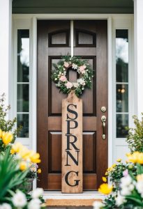 30 Front Door Spring Decor Ideas To Brighten Your Entryway