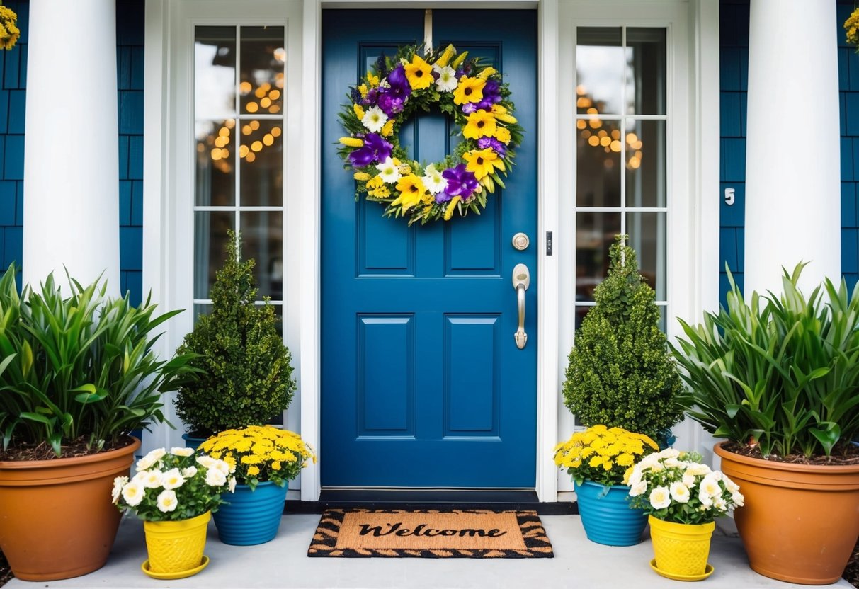 30 Front Door Spring Decor Ideas To Brighten Your Entryway