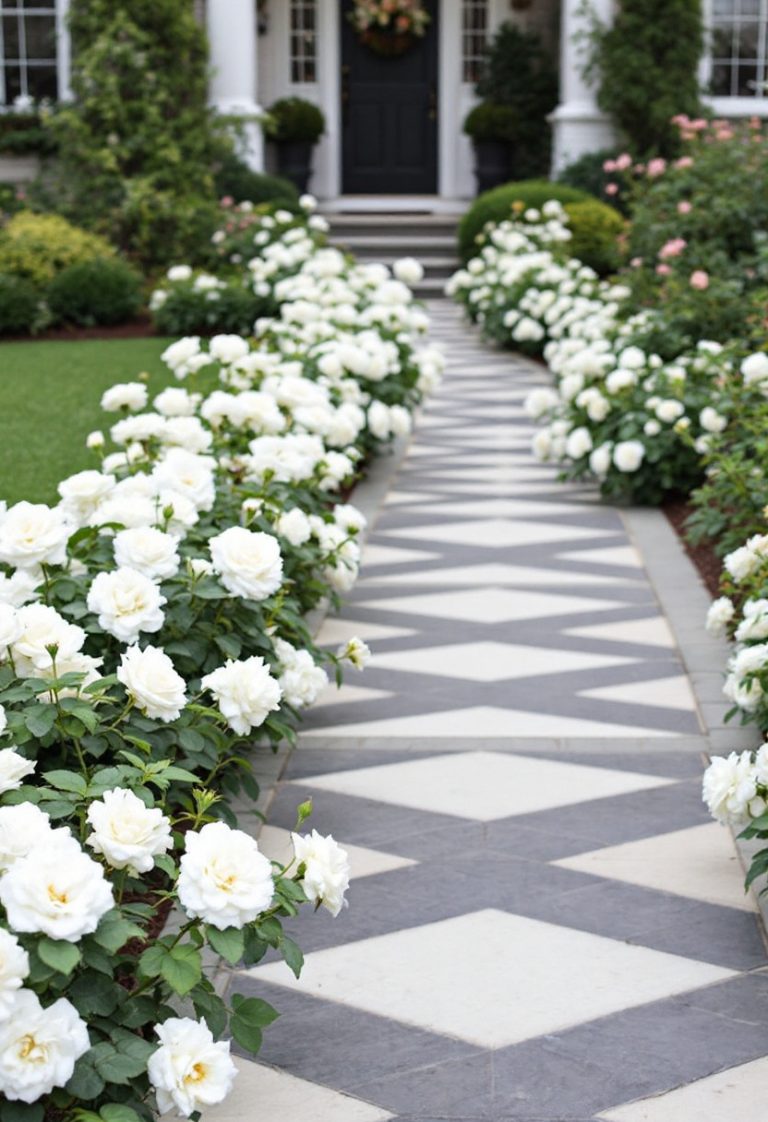 30 Landscaping Ideas For Entrance Walkways: Boost Your Home's Curb Appeal