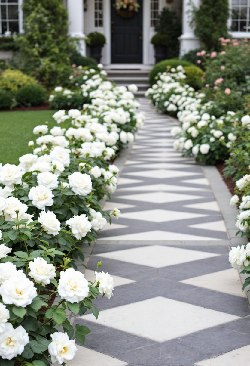 30 Landscaping Ideas For Entrance Walkways: Boost Your Home's Curb Appeal