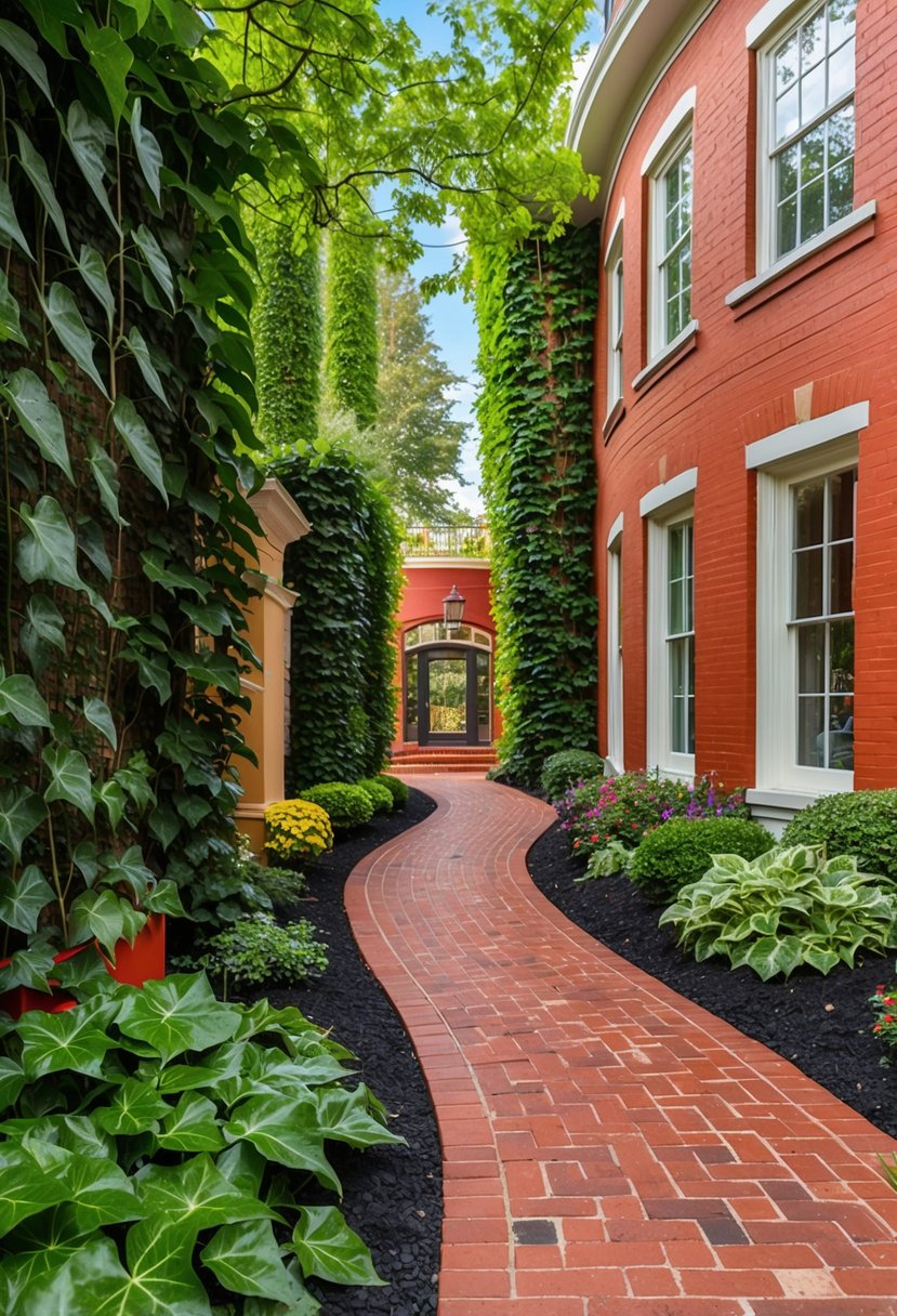 30 Landscaping Ideas For Entrance Walkways: Boost Your Home's Curb Appeal