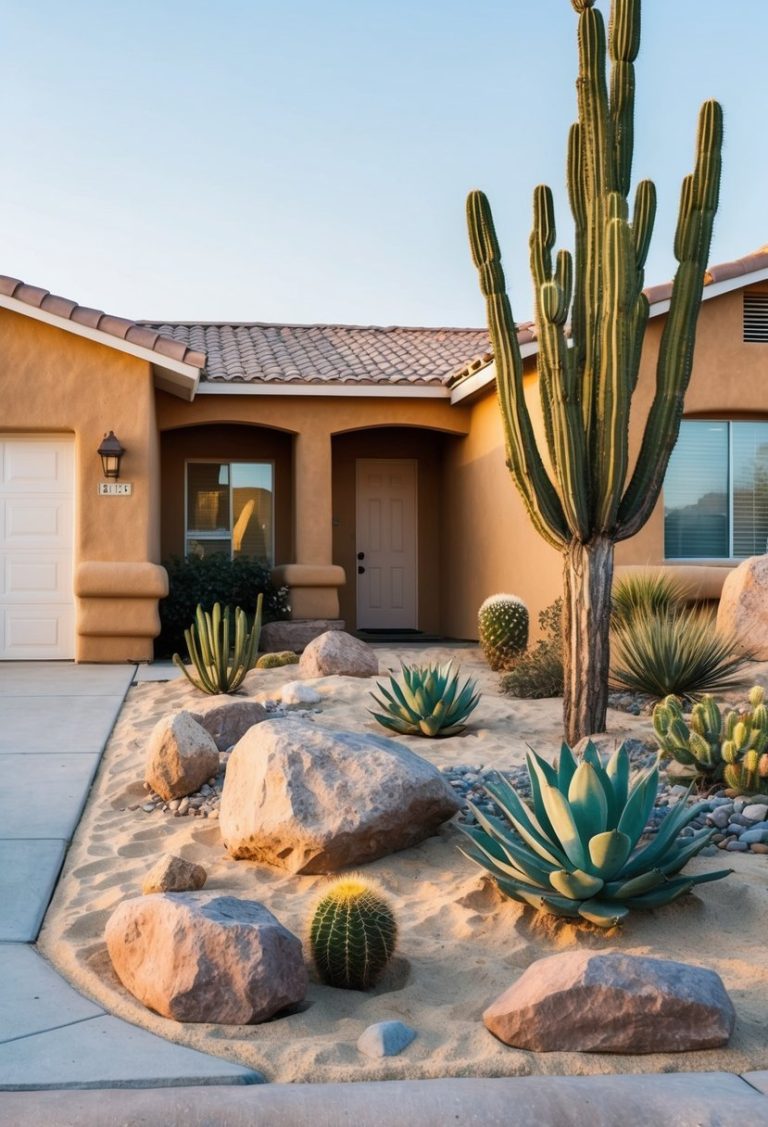 30 Desert Front Yard Landscaping Ideas That Transform Barren Spaces ...