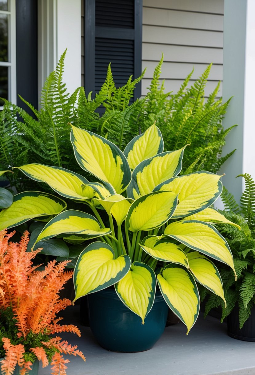 18 Stunning Front Porch Plant Ideas Using Hostas, Coral Bells, And ...