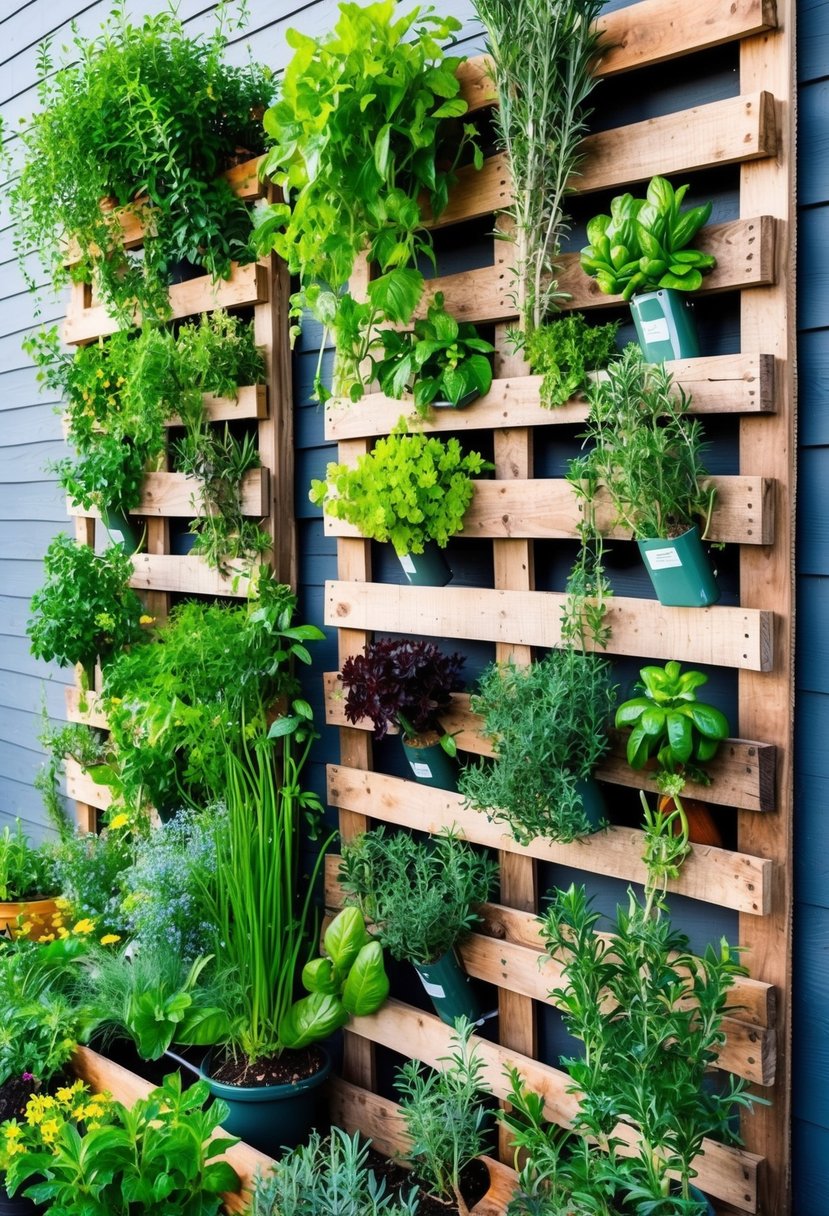 8 Vertical Pallet Garden Ideas To Brighten Your Outdoor Space