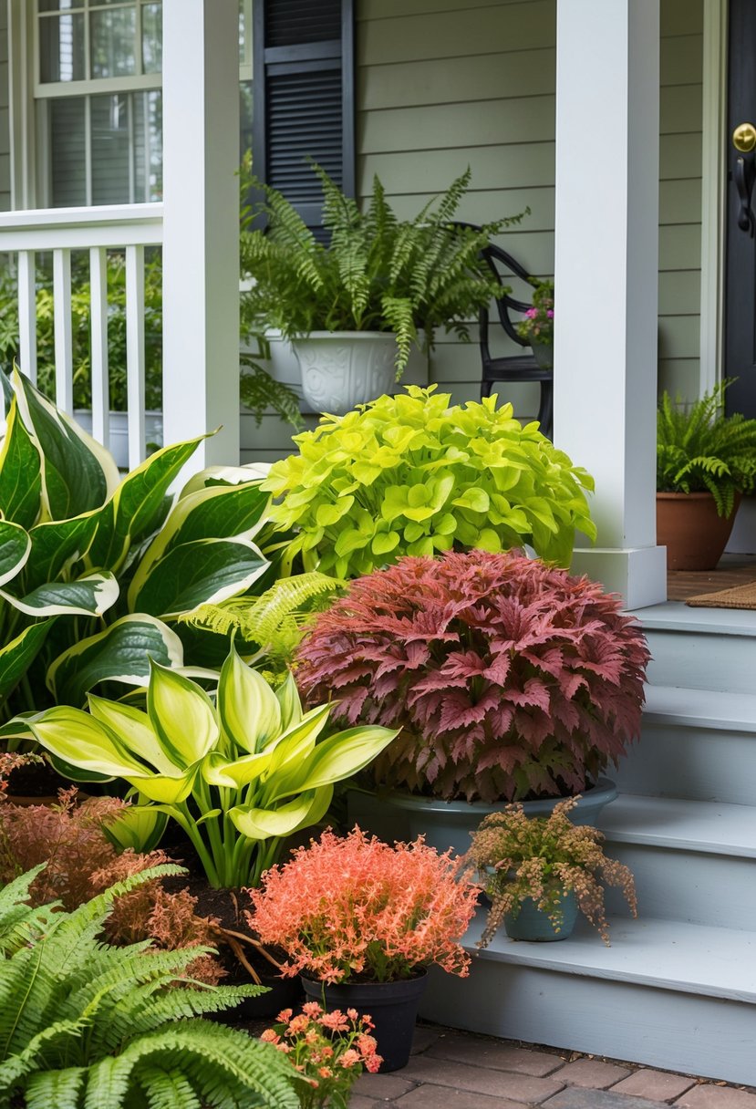 18 Stunning Front Porch Plant Ideas Using Hostas, Coral Bells, And ...