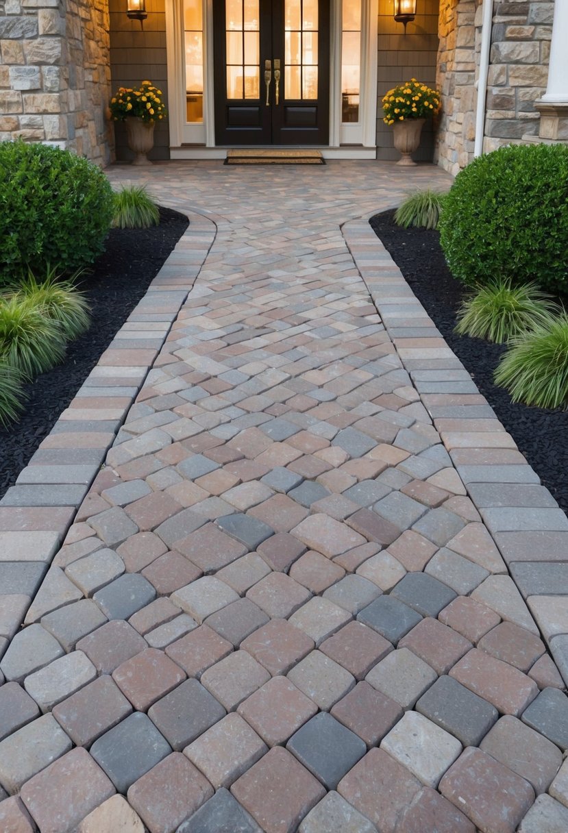12 Front Paver Walkway Ideas To Welcome Guests In Style