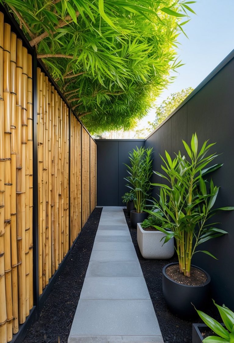 19 Smart And Stylish Narrow Garden Designs That Maximize Small Outdoor ...