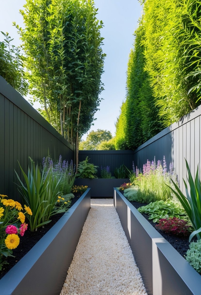 19 Smart And Stylish Narrow Garden Designs That Maximize Small Outdoor ...