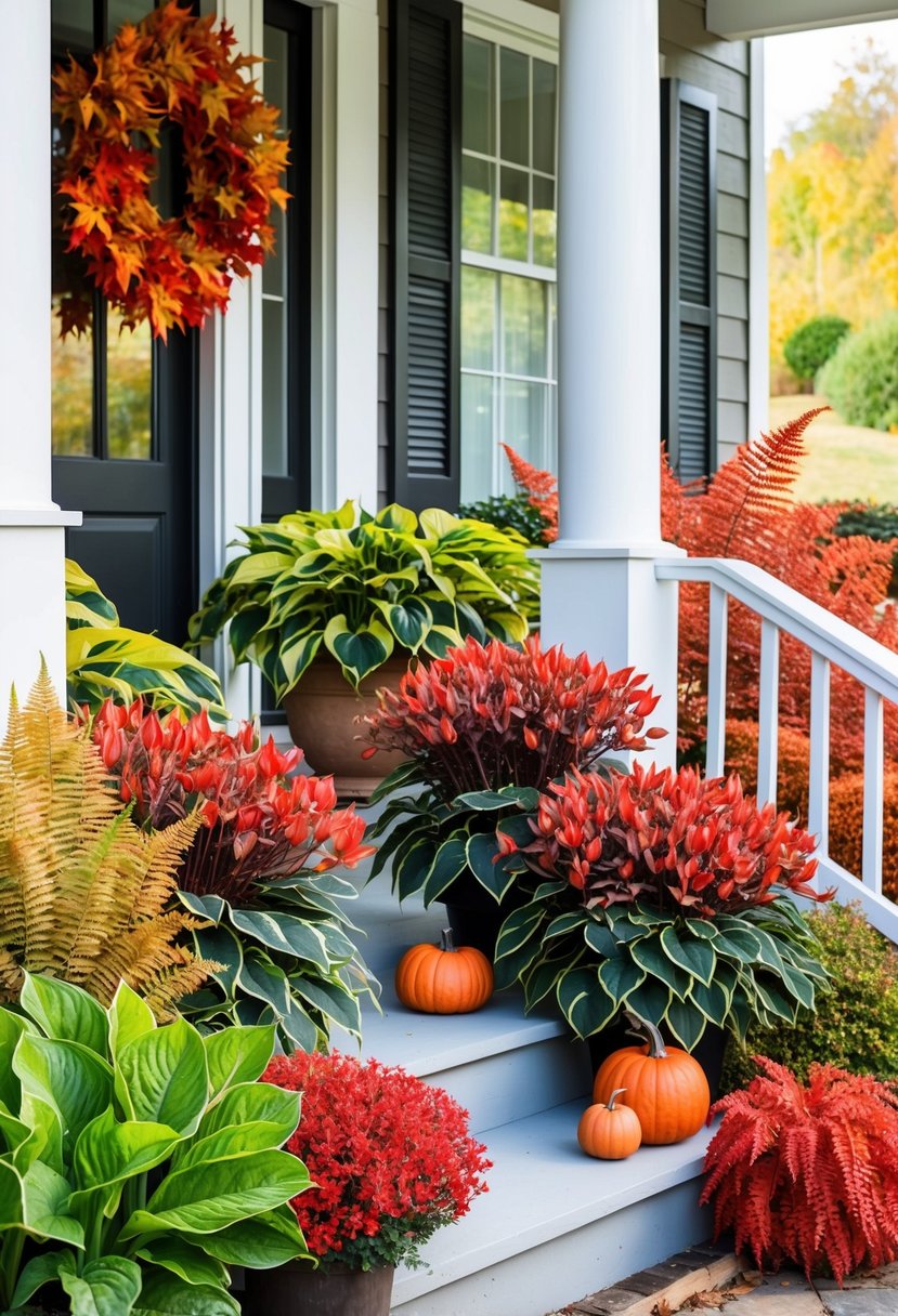 18 Stunning Front Porch Plant Ideas Using Hostas, Coral Bells, And ...