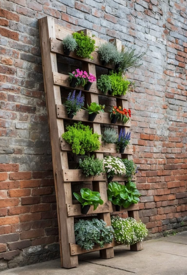 8 Vertical Pallet Garden Ideas To Brighten Your Outdoor Space