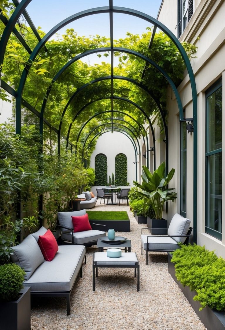 19 Smart And Stylish Narrow Garden Designs That Maximize Small Outdoor ...