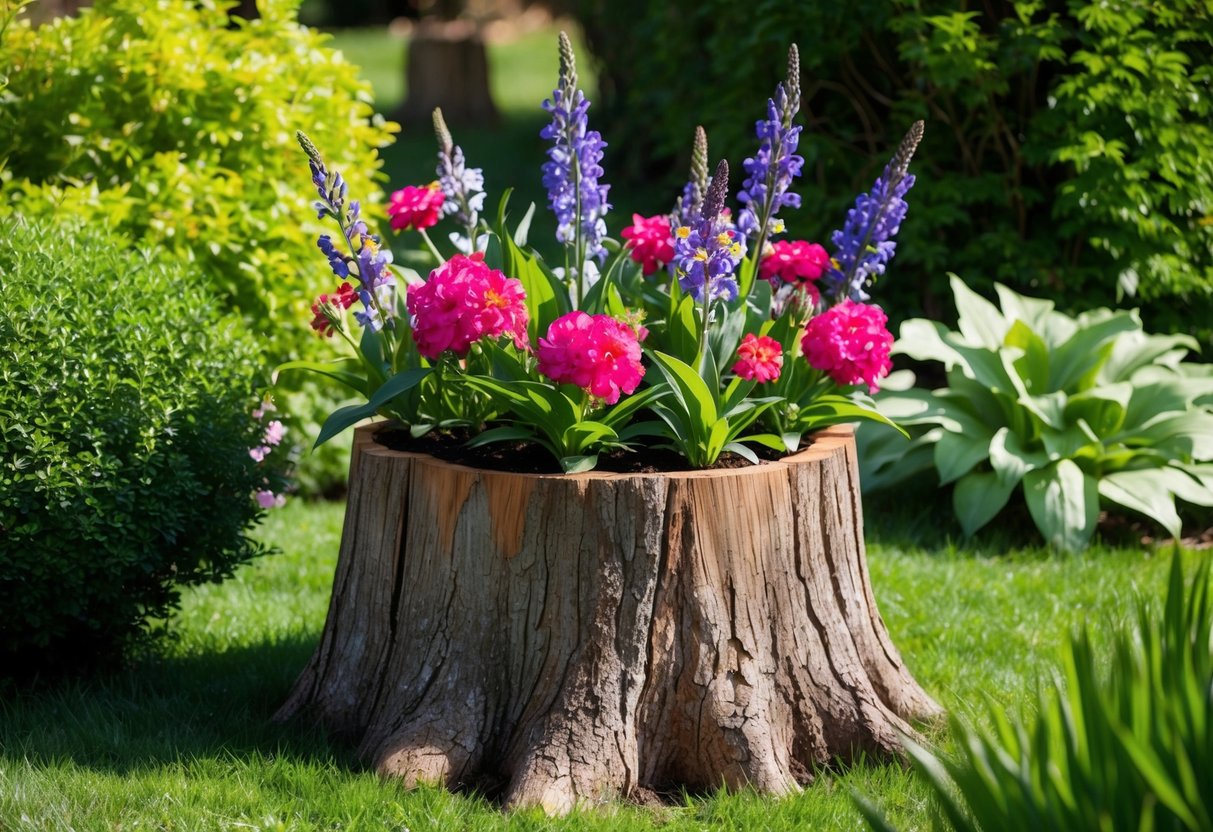 10 Tree Stump Planter Ideas To Transform Your Garden This Spring