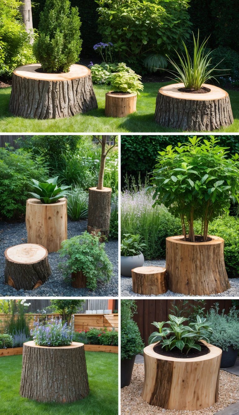 10 Tree Stump Planter Ideas To Transform Your Garden This Spring