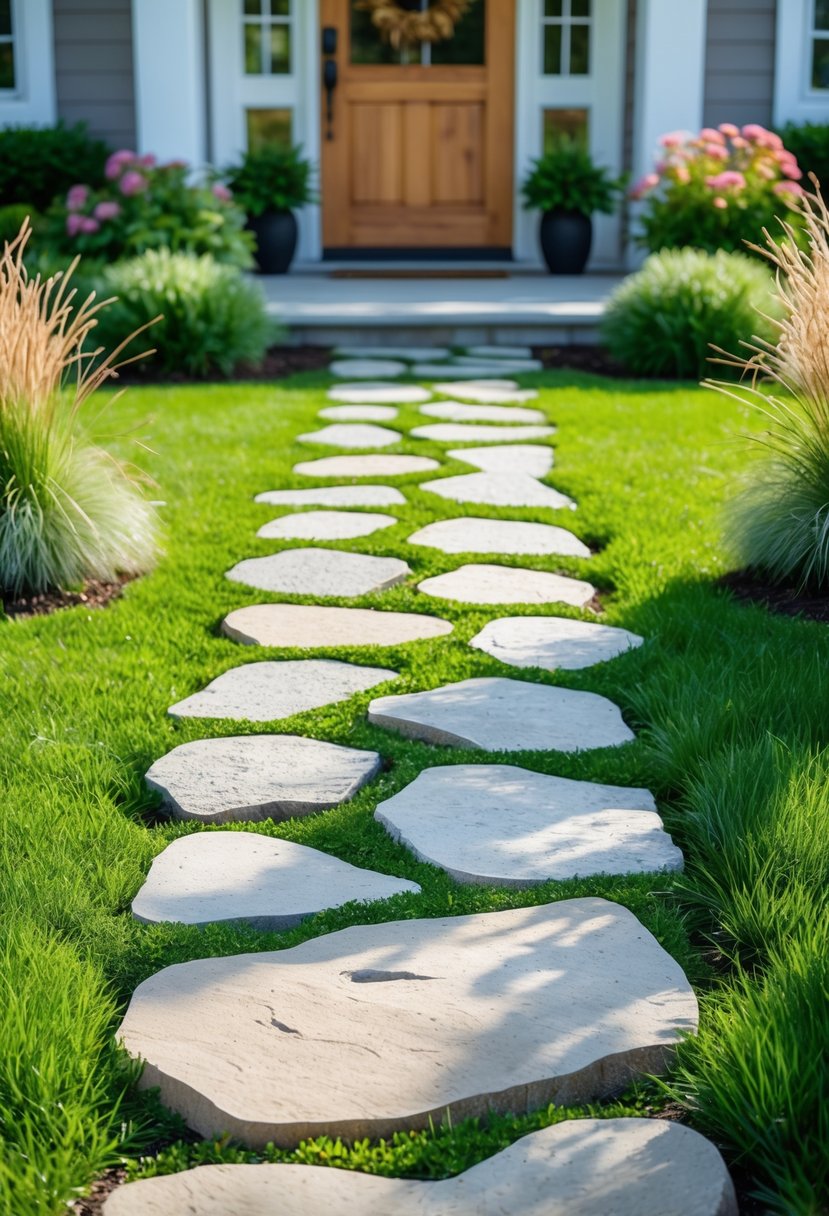 22 Stepping Stone Walkway Ideas To Brighten Up Your Garden Path