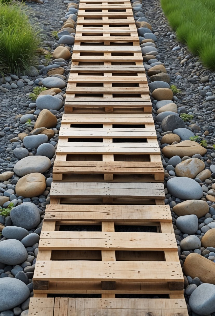 21 Wood Pallet Walkway Ideas To Spruce Up Your Garden Path