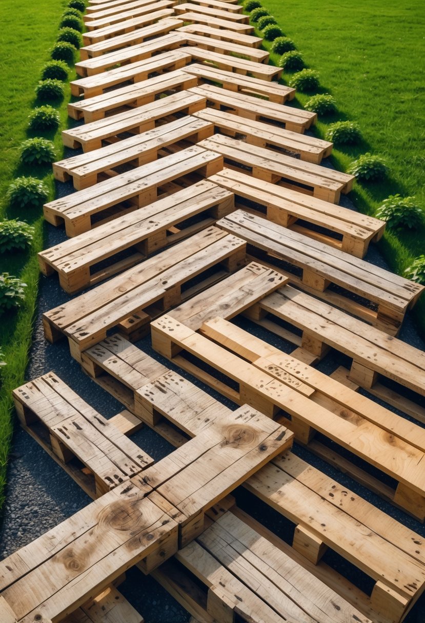 21 Wood Pallet Walkway Ideas To Spruce Up Your Garden Path