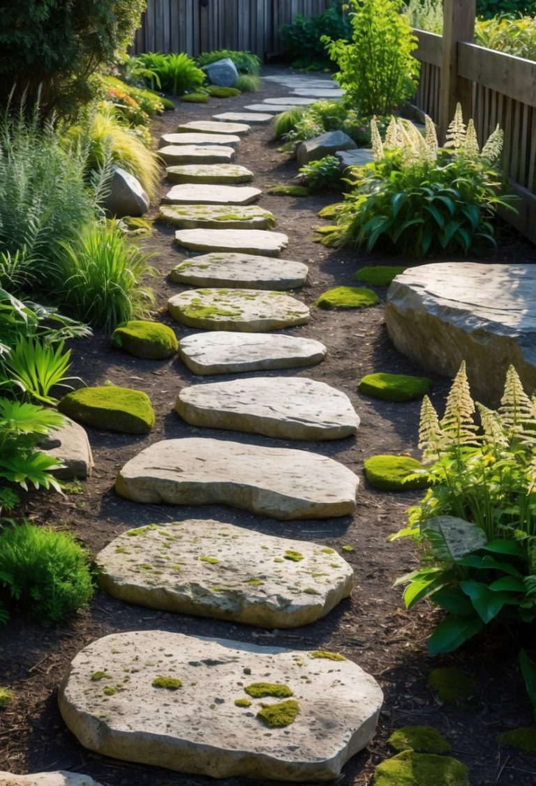 22 Stepping Stone Walkway Ideas To Brighten Up Your Garden Path