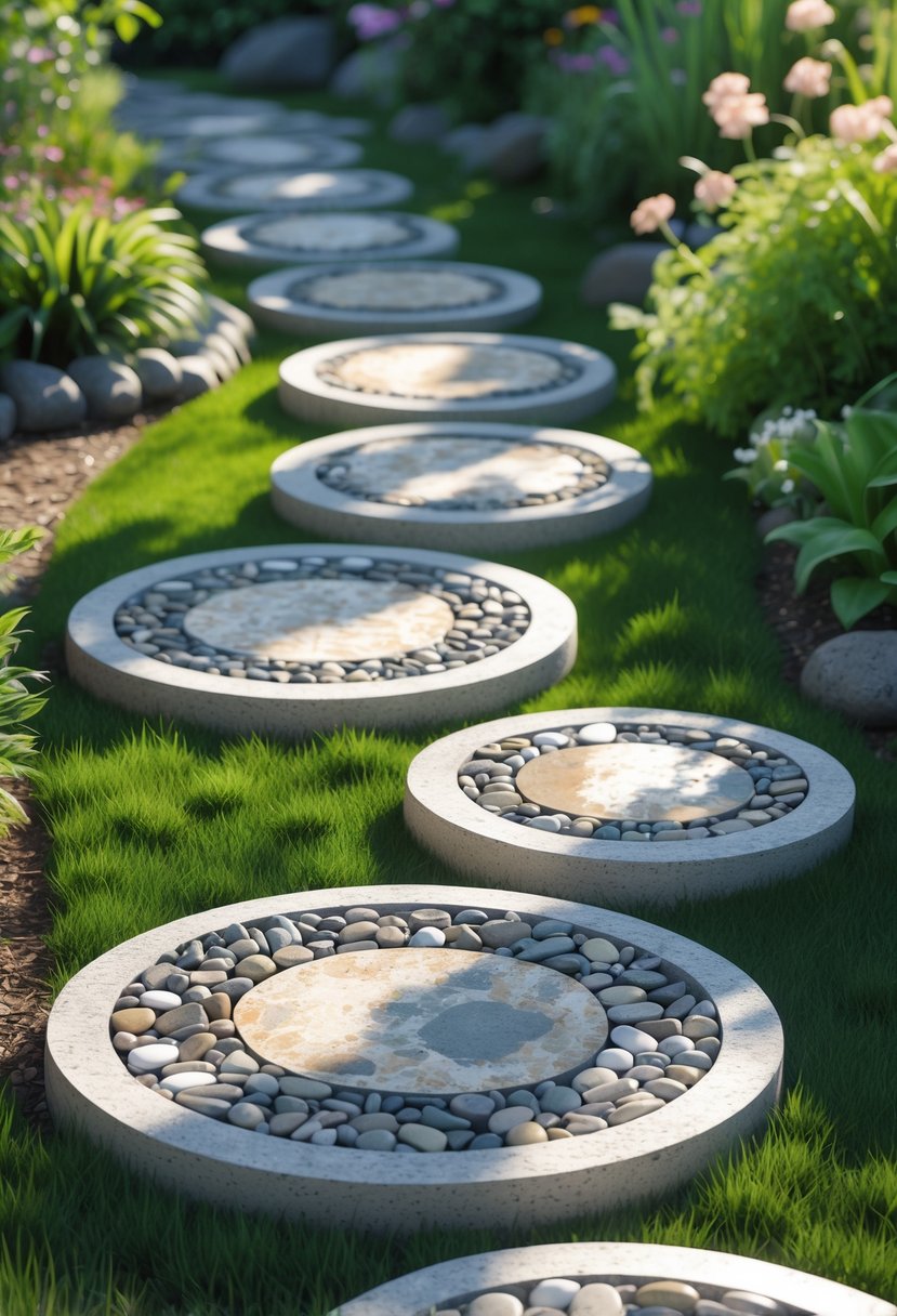 22 Stepping Stone Walkway Ideas To Brighten Up Your Garden Path