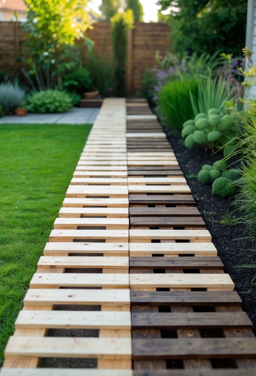 21 Wood Pallet Walkway Ideas To Spruce Up Your Garden Path