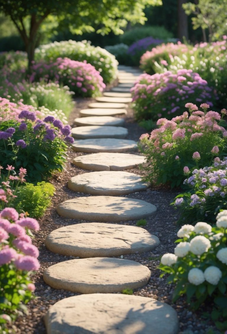 22 Stepping Stone Walkway Ideas To Brighten Up Your Garden Path