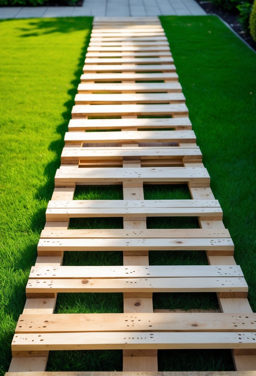 21 Wood Pallet Walkway Ideas To Spruce Up Your Garden Path