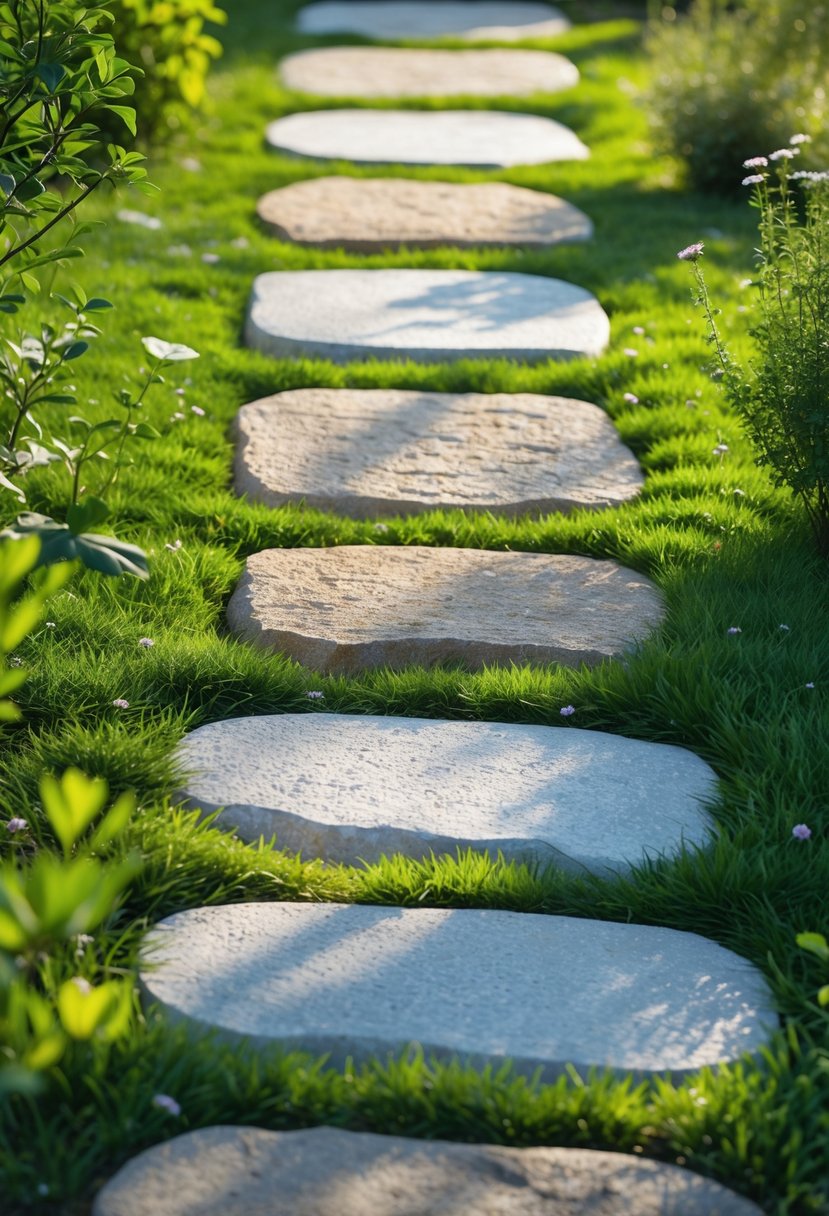 22 Stepping Stone Walkway Ideas To Brighten Up Your Garden Path
