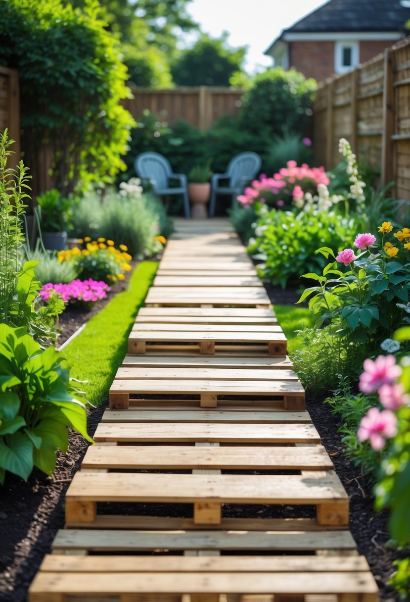 21 Wood Pallet Walkway Ideas To Spruce Up Your Garden Path