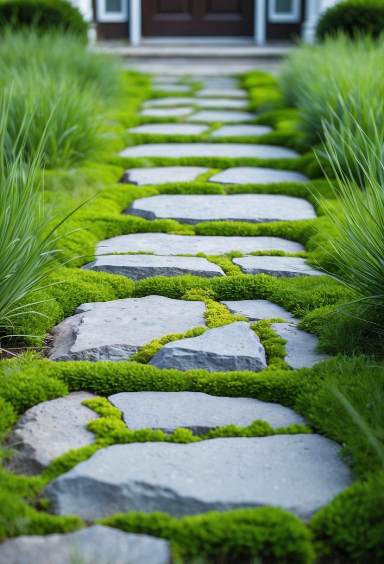 22 Stepping Stone Walkway Ideas To Brighten Up Your Garden Path
