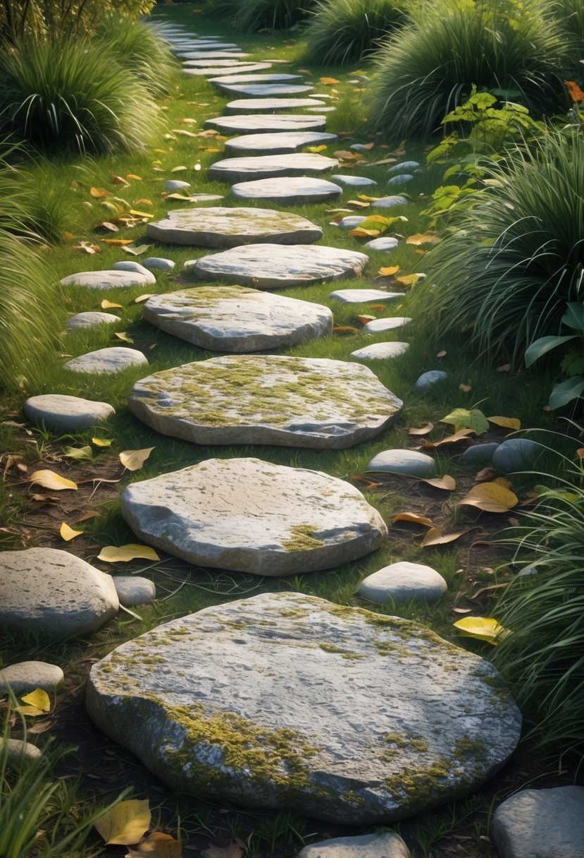 22 Stepping Stone Walkway Ideas To Brighten Up Your Garden Path