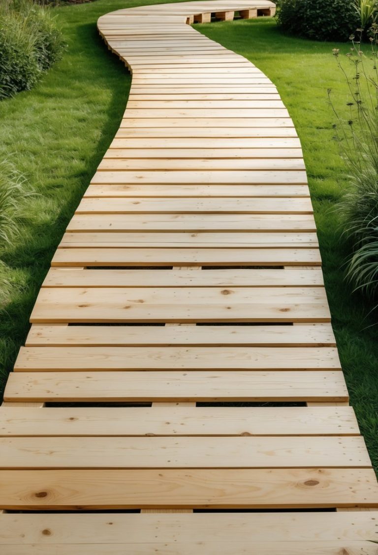 21 Wood Pallet Walkway Ideas To Spruce Up Your Garden Path