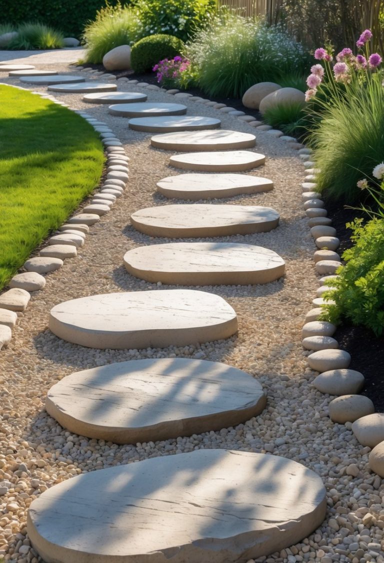 22 Stepping Stone Walkway Ideas To Brighten Up Your Garden Path