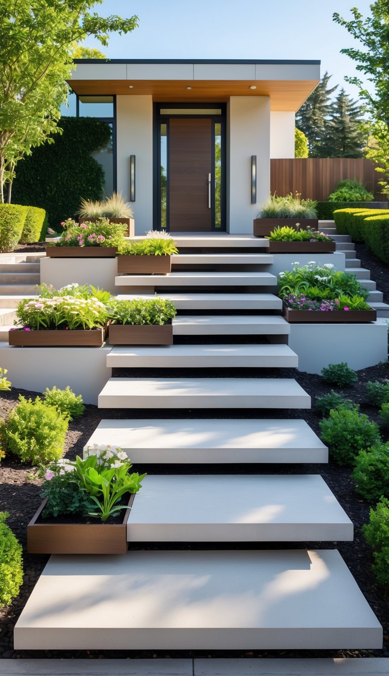 11 Floating Steps Outdoor Entrance Ideas To Elevate Your Curb Appeal