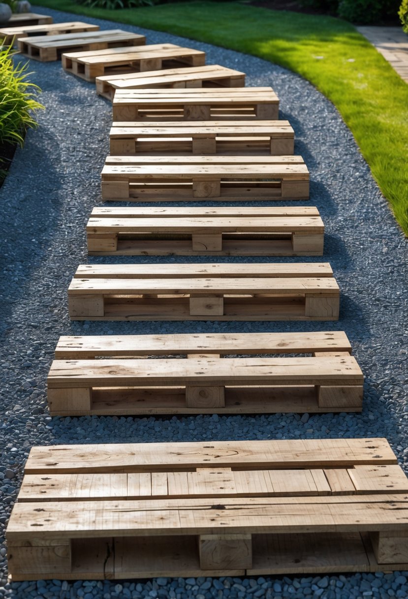 21 Wood Pallet Walkway Ideas To Spruce Up Your Garden Path