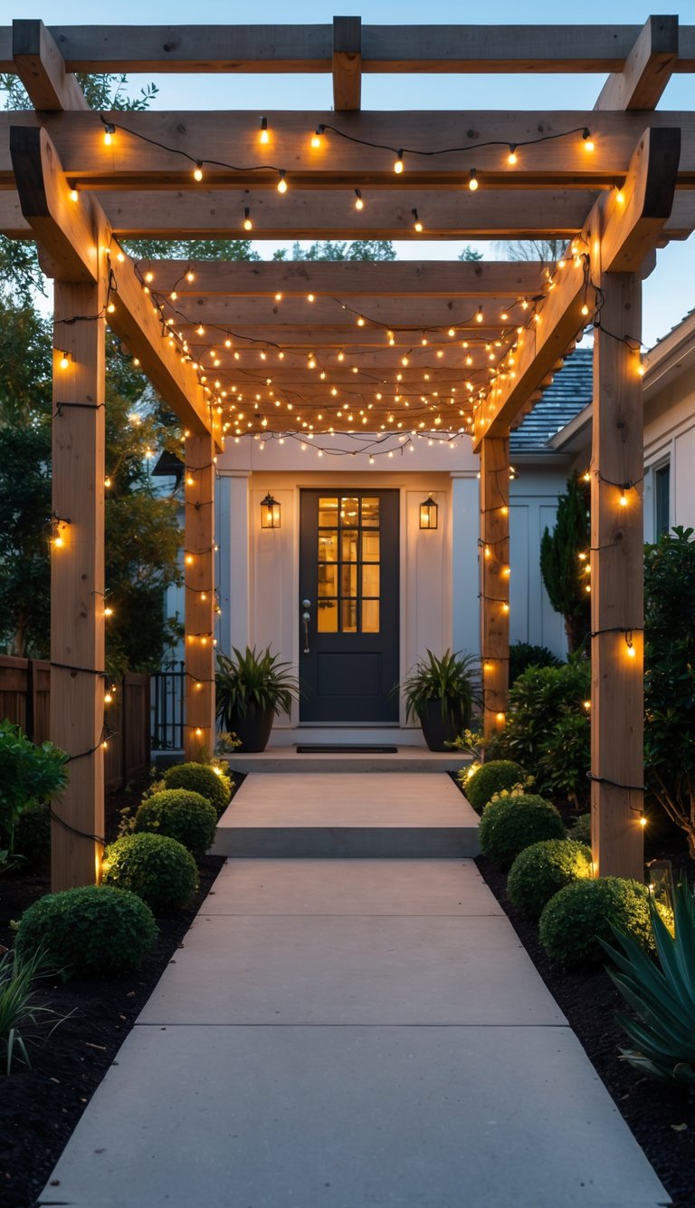 11 Front Entrance Pergola Ideas To Brighten Up Your Home’s Curb Appeal