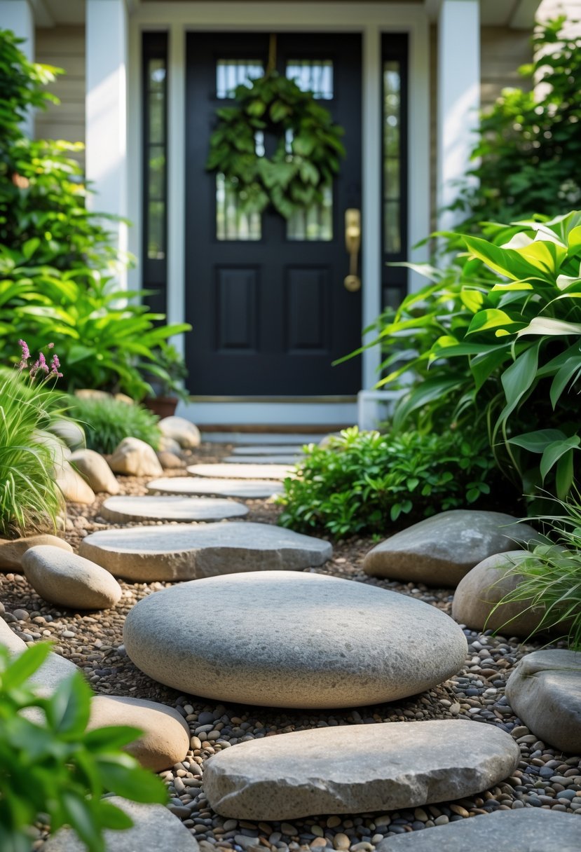 22 Stepping Stone Walkway Ideas To Brighten Up Your Garden Path