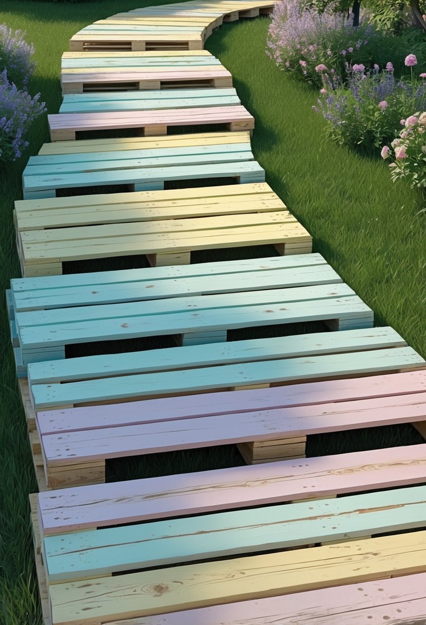 21 Wood Pallet Walkway Ideas To Spruce Up Your Garden Path