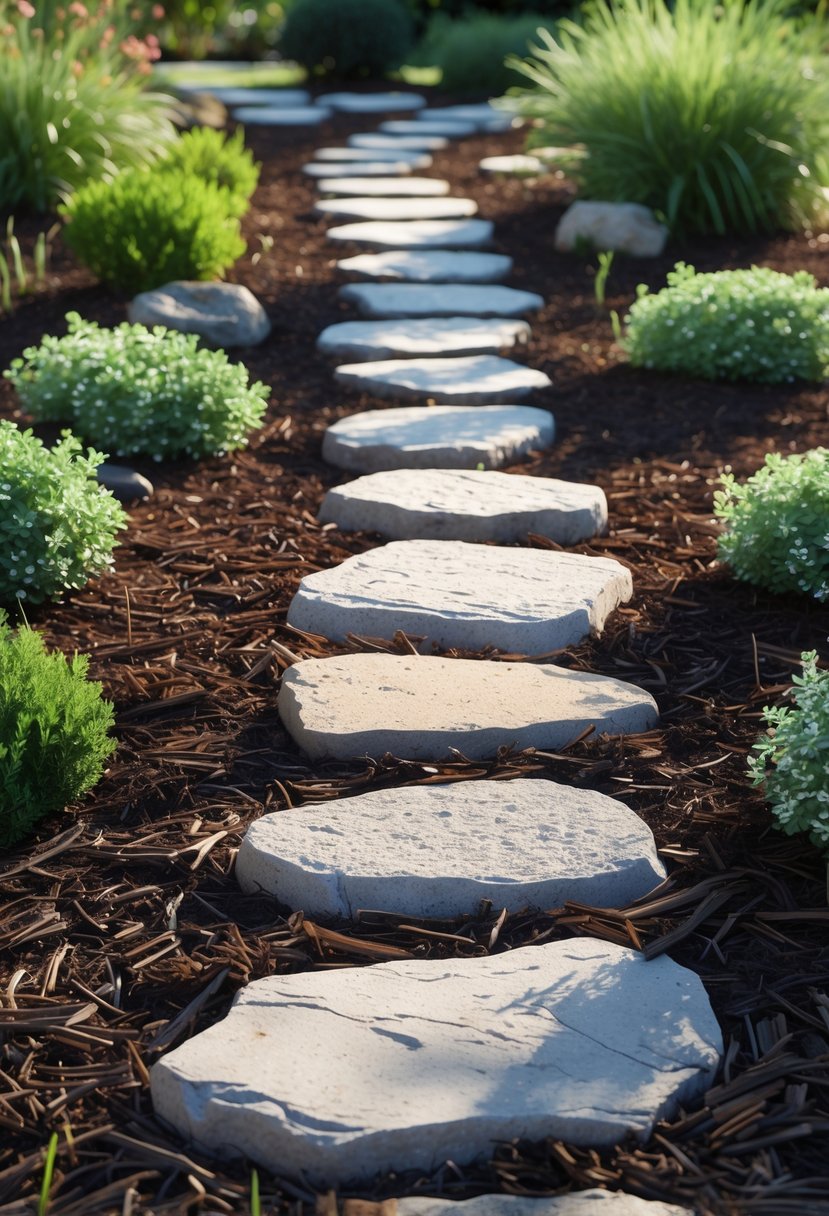 22 Stepping Stone Walkway Ideas To Brighten Up Your Garden Path
