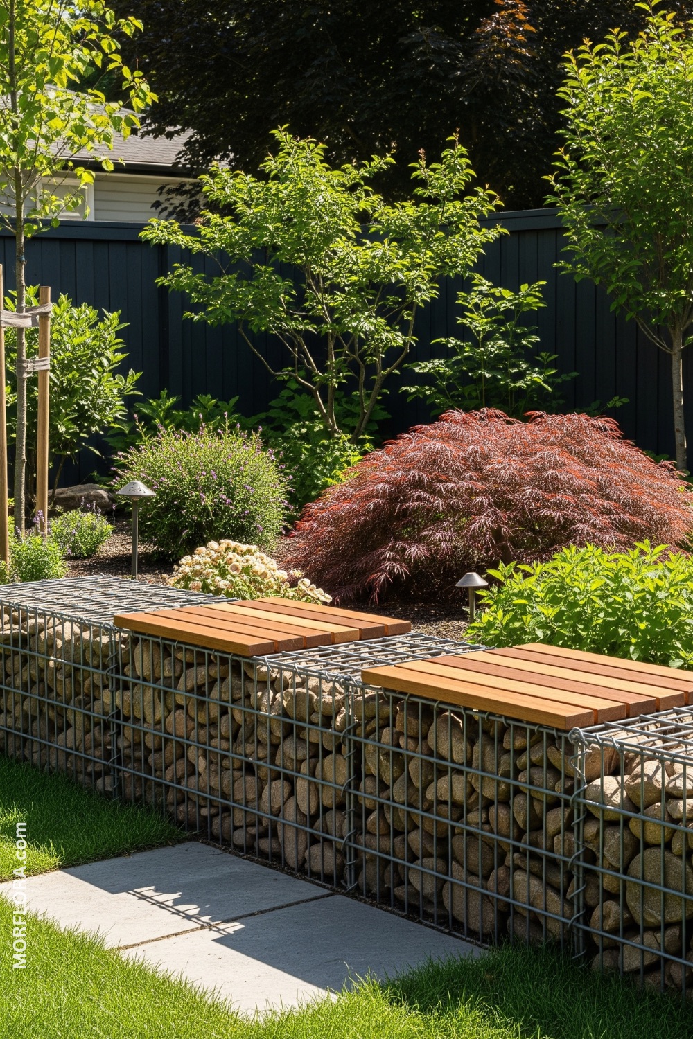 22 Gabion Seating Ideas To Brighten Up Your Outdoor Space