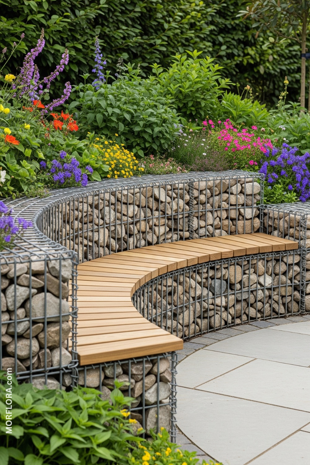 22 Gabion Seating Ideas To Brighten Up Your Outdoor Space