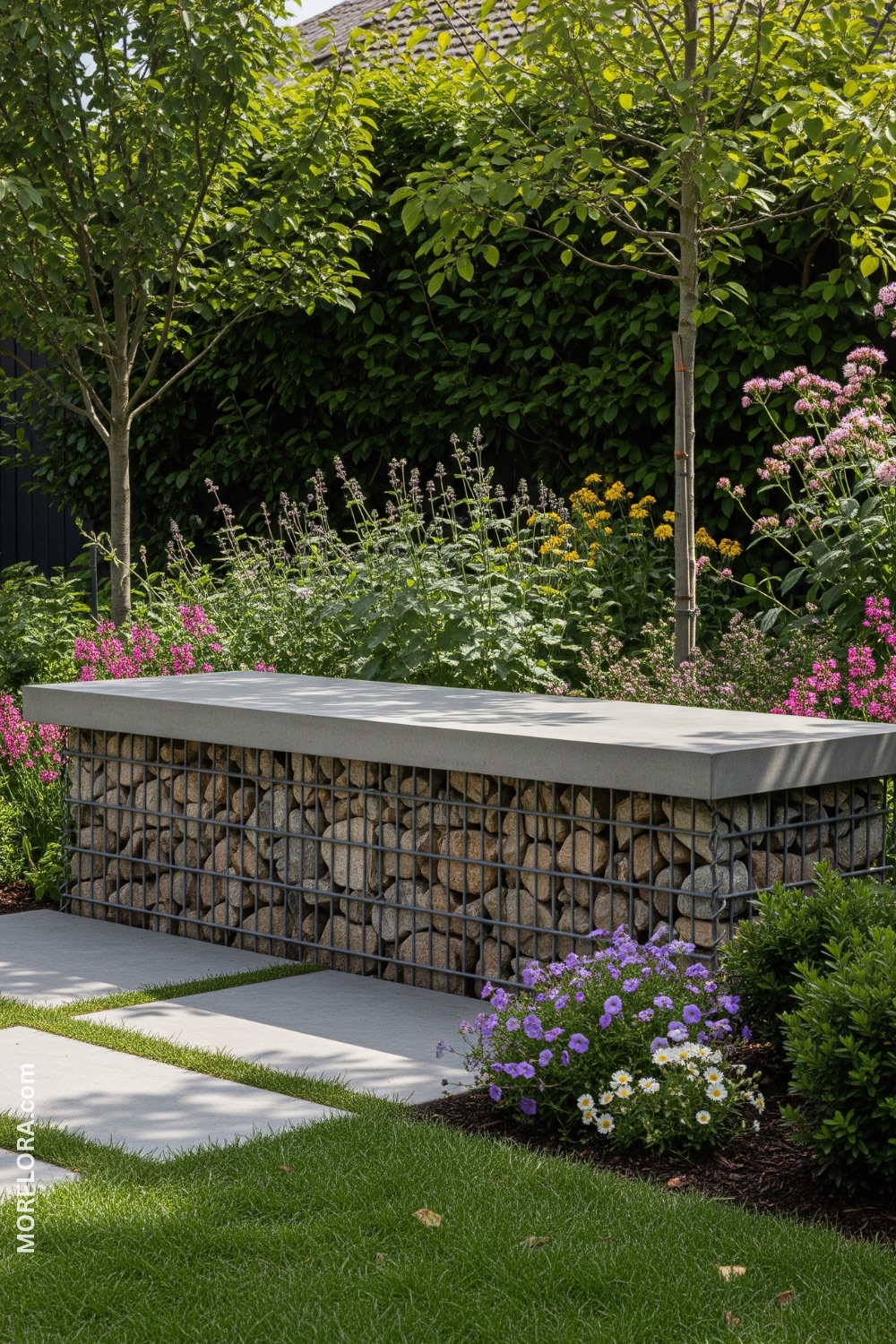 22 Gabion Seating Ideas To Brighten Up Your Outdoor Space
