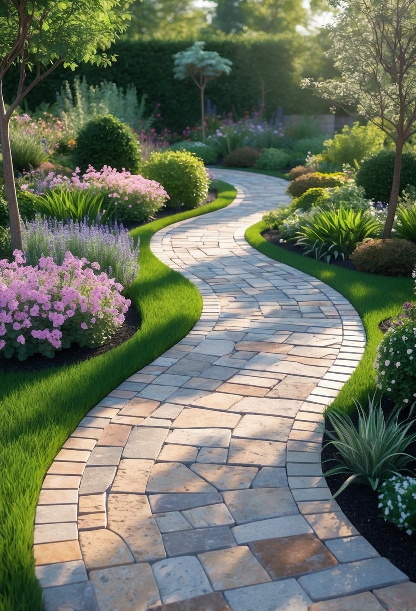 14 Paver Walkway Ideas To Beautify Your Garden Pathways