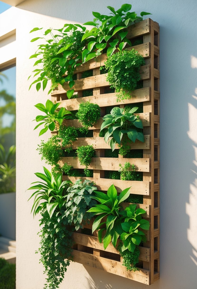 15 Vertical Plant Wall From Pallets Ideas For Easy DIY Gardening